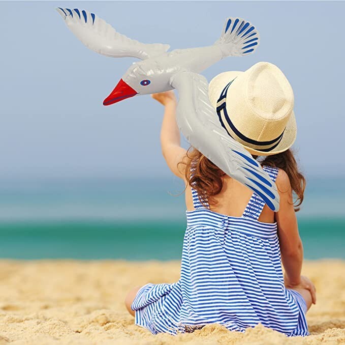 76cm INFLATABLE SEAGULL Blow Up Toys Kids Party Fancy Dress Accessory ...