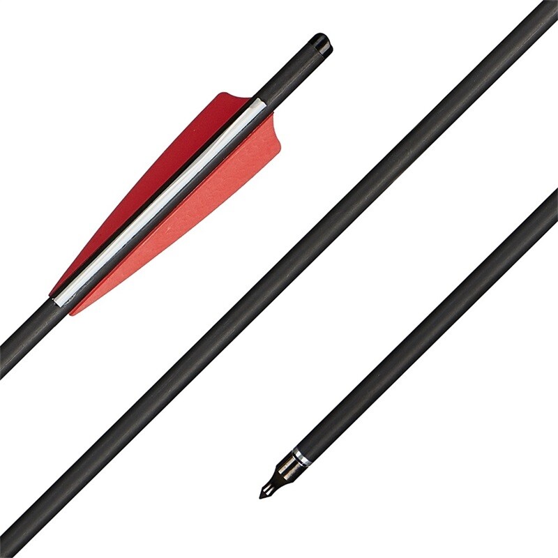 48 PACK Archery 20" Carbon Crossbow Arrows Crossbow Bolts 4" Vane OD 8. ...