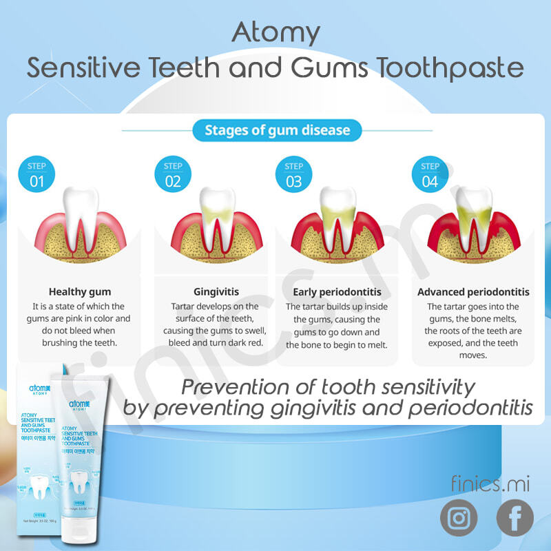 ATOMY Sensitive Teeth And Gums Toothpaste 100g K-Beauty from Korea | eBay