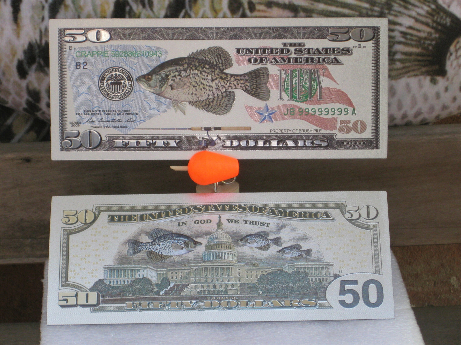 Silver Crappie Banknote Fishing Jigs Antique Plastics Molds Trolling ...