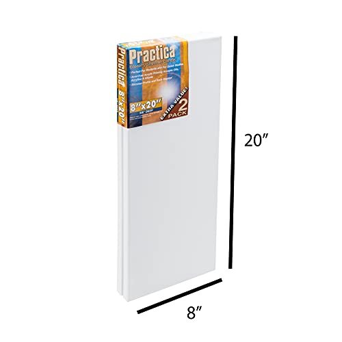 Economy Stretched Cotton Canvas - Acid-Free Acrylic Primed Canvas for ...