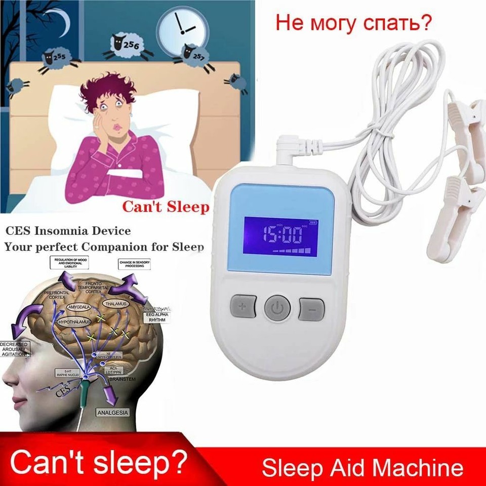 Sleepless Sleep Aid Insomnia Electrotherapy CES Stim Anti Anxiety ...