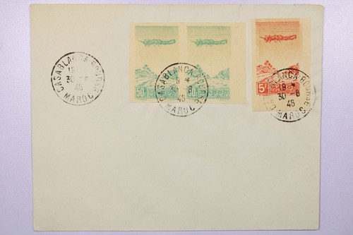 Morocco 1946 Imperf Airmail Cover - L40118 | eBay