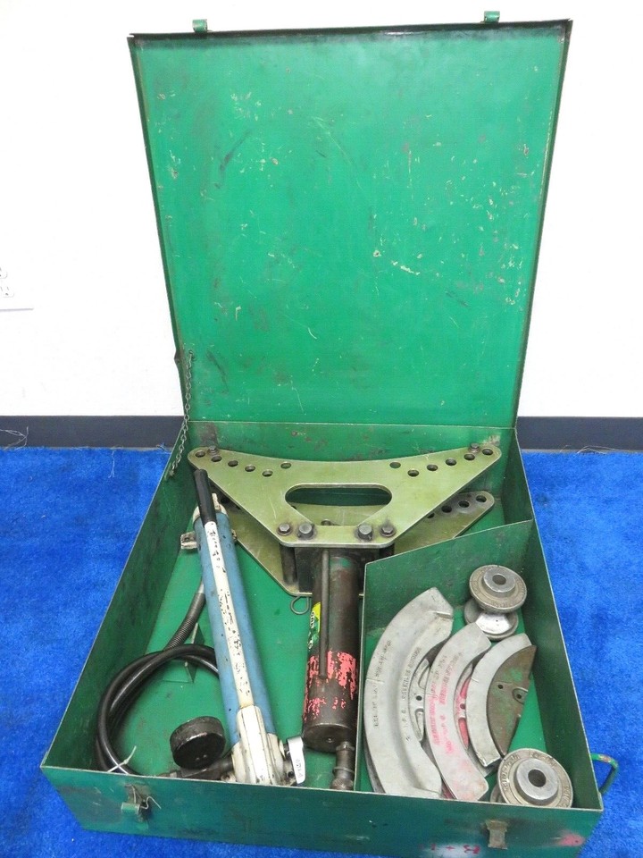 GREENLEE 777 HYDRAULIC BENDER With Hand pump in metal Case | eBay