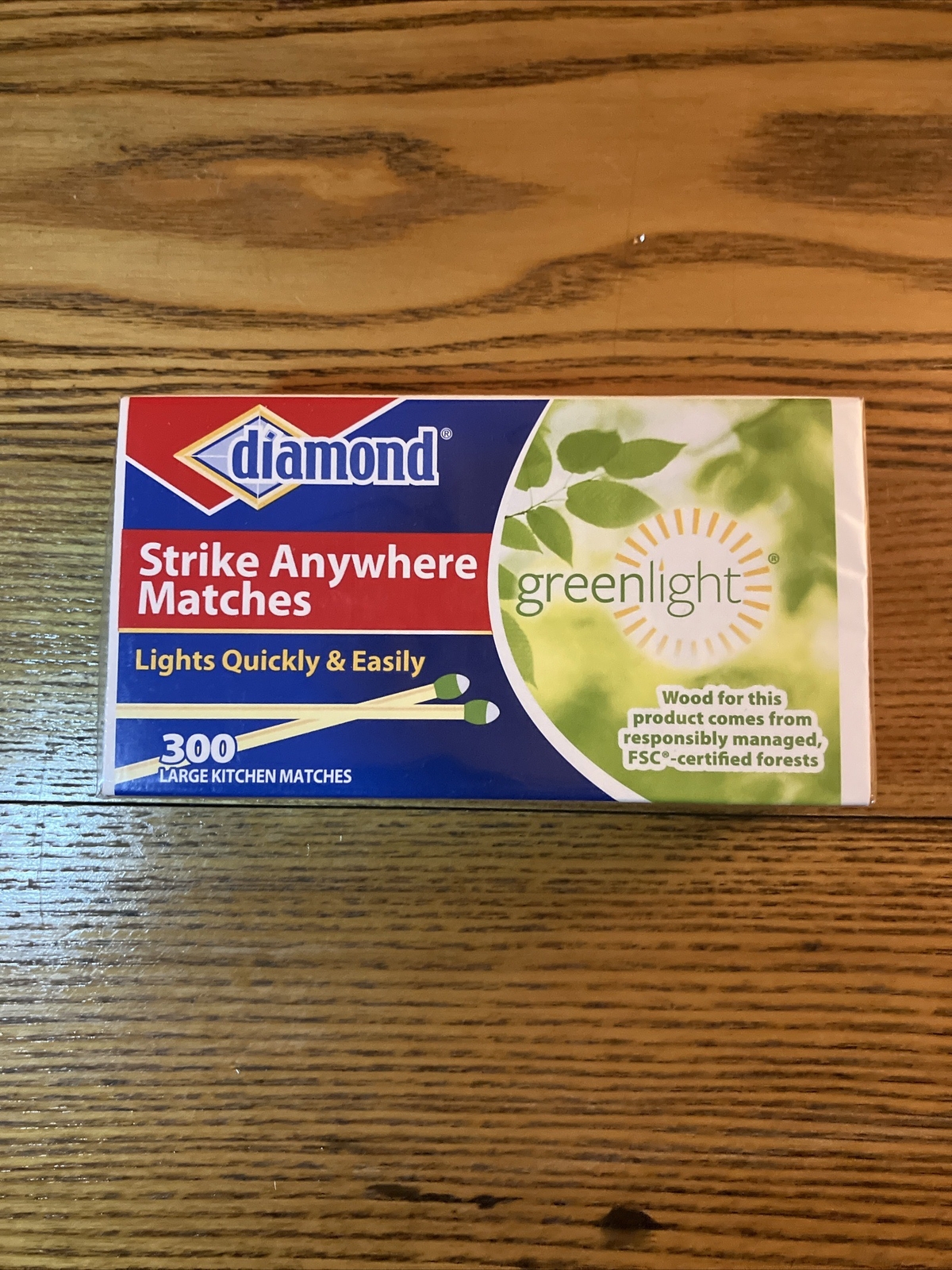 (1 box) (300 per box)Vintage Diamond Strike Anywhere Matches Fast ...