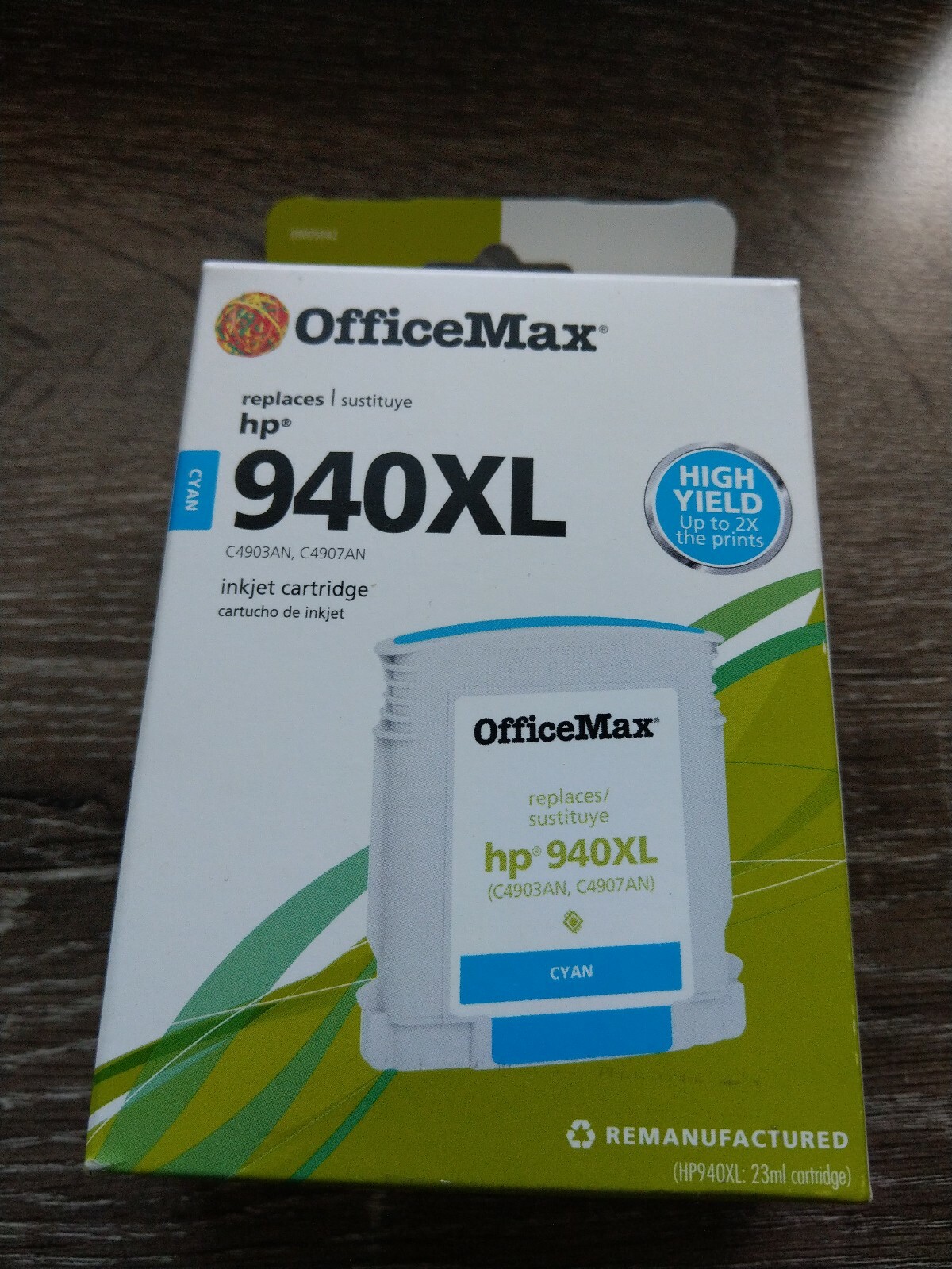 OfficeMax Cyan , High Yield, Ink Cartridge Replacement, HP 940XL ...