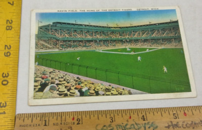 Navin Field baseball stadium Detroit Tigers game c. 1935 vintage ...