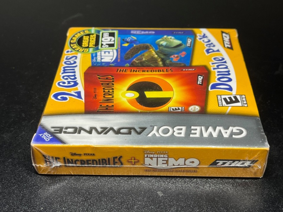 The Incredibles & Finding Nemo Nintendo Game Boy Advance GBA Factory ...