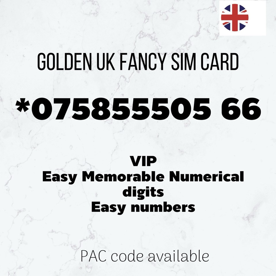 GOLD Fancy Sim VIP BUSINESS EASY MOBILE SIM CARD | eBay