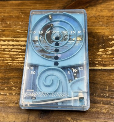 MARX MR. PINBALL MINI TORPEDO SHOOT PLASTIC HANDHELD POCKET GAME TOY ...