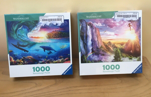 NEW Ravensburger (2) WANDERLUST CATCH A WAVE & CLIMBERS DELIGHT 1000 Pc Puzzles 4005556824816| eBay