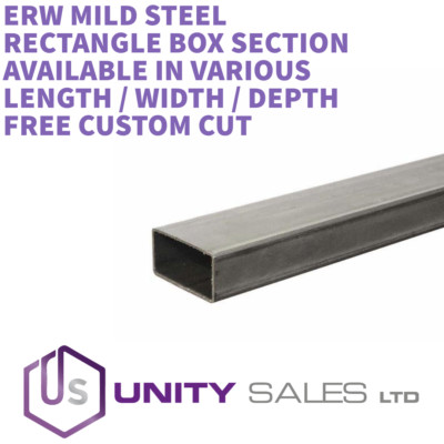ERW MILD STEEL RECTANGLE BOX SECTION-VARIOUS LENGTH/WIDTH/DEPTH-FREE ...