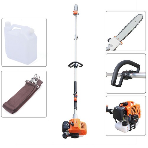 2 Stroke 52CC Chainsaw Pole Saw For Tree Pruner Gas Powered Pole ...