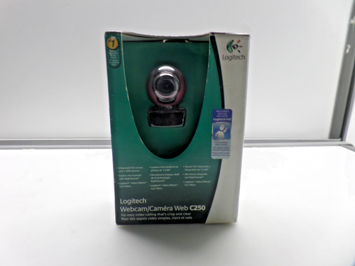 Logitech C250 Webcam USB 1.3MP photos Built-in Microphone Camera | eBay