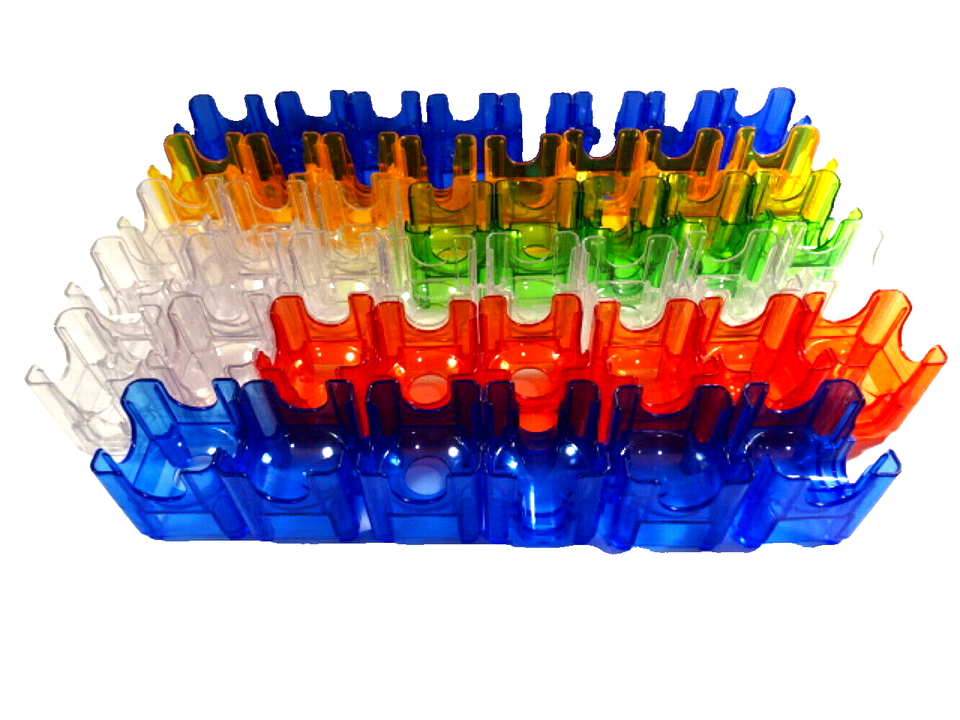 46 Q-BA-MAZE Plastic Blocks MARBLE MAZE Building Pieces Toys Games | eBay