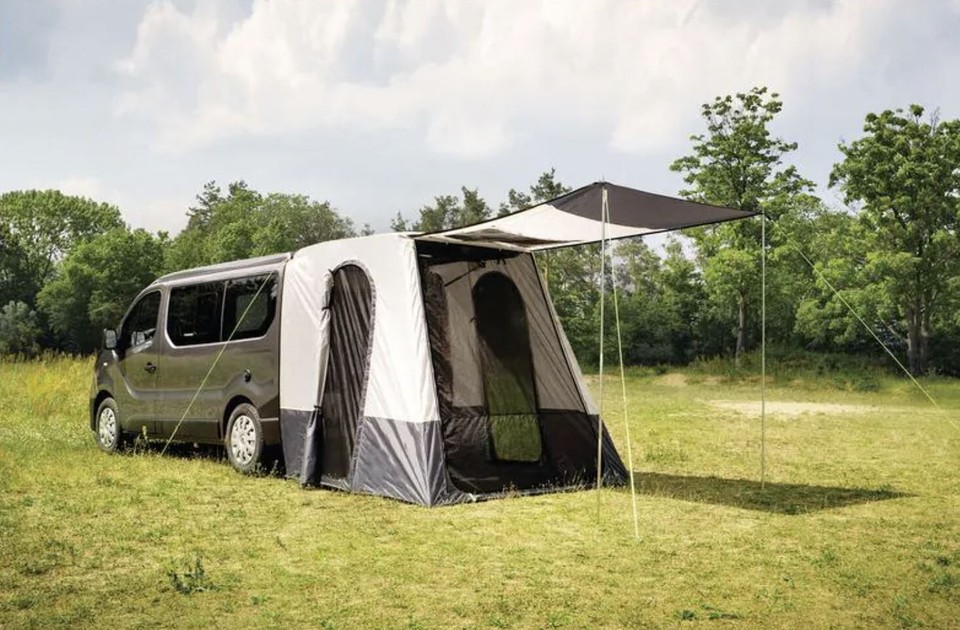 campervan throw over premium TAILGATE TENT Renault Trafic & Ford ...