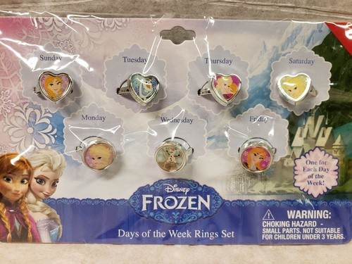 DISNEY FROZEN Days of the Week 7 RINGS Set!! | eBay