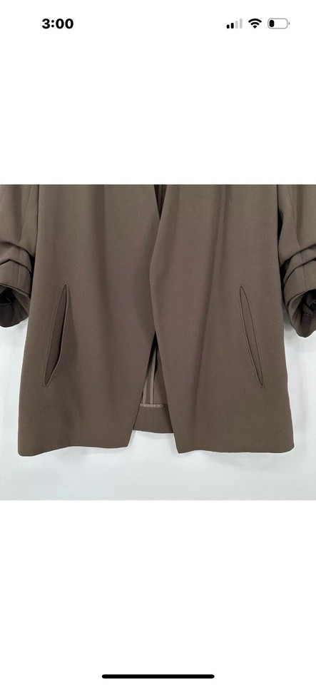 Barton Brown Dress Blazer 3/4 Sleeve | eBay