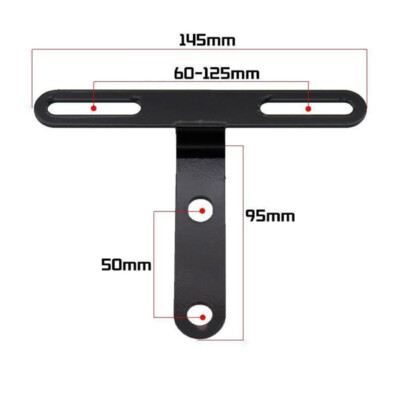 Motorcycle Scooter License Plate Holder Frame Bracket Moped Tail Fender ...