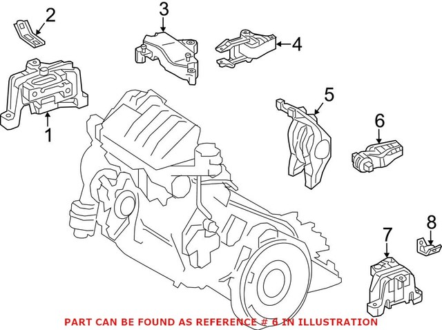 Genuine OEM Engine Mount Support Bracket for MERCEDES 2462401209 for ...