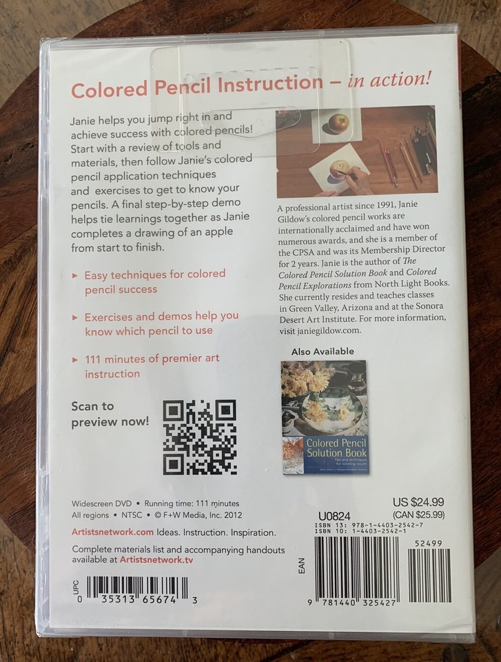 Colored Pencil Techniques Made Easy With Janie Gildow (DVD) | eBay