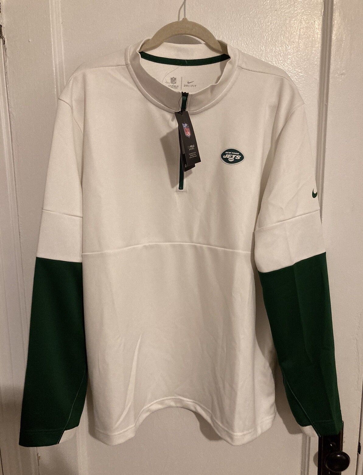 NEW YORK JETS NIKE DRI-FIT ON FIELD APPAREL JACKET MENS XL BRAND NEW ...