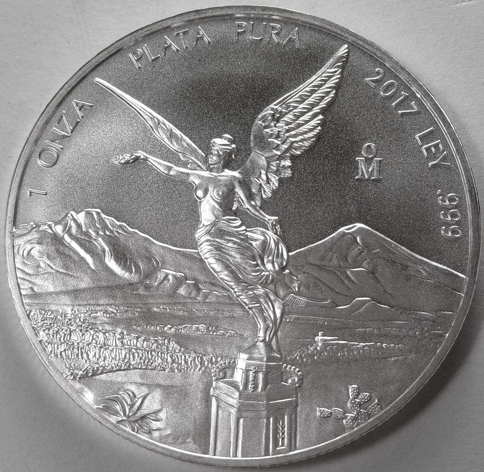 2017 Mo 1 Onza Mexico Libertad Plata Pura 1 Troy Oz .999 Fine Silver ...