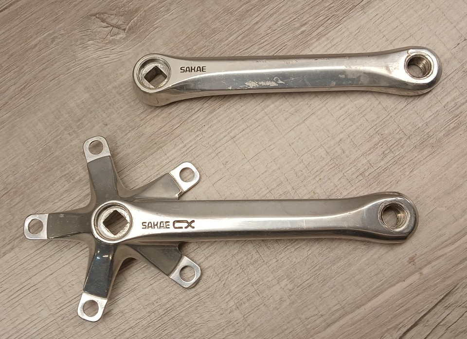 Vintage SR Sakae CX Bicycle Crank Arm set 170 mm, 110/74 BCD,Triple ...