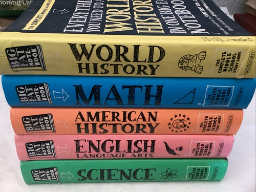 Lot 5 Big Fat Notebook Middle School Science, Math, World History ...