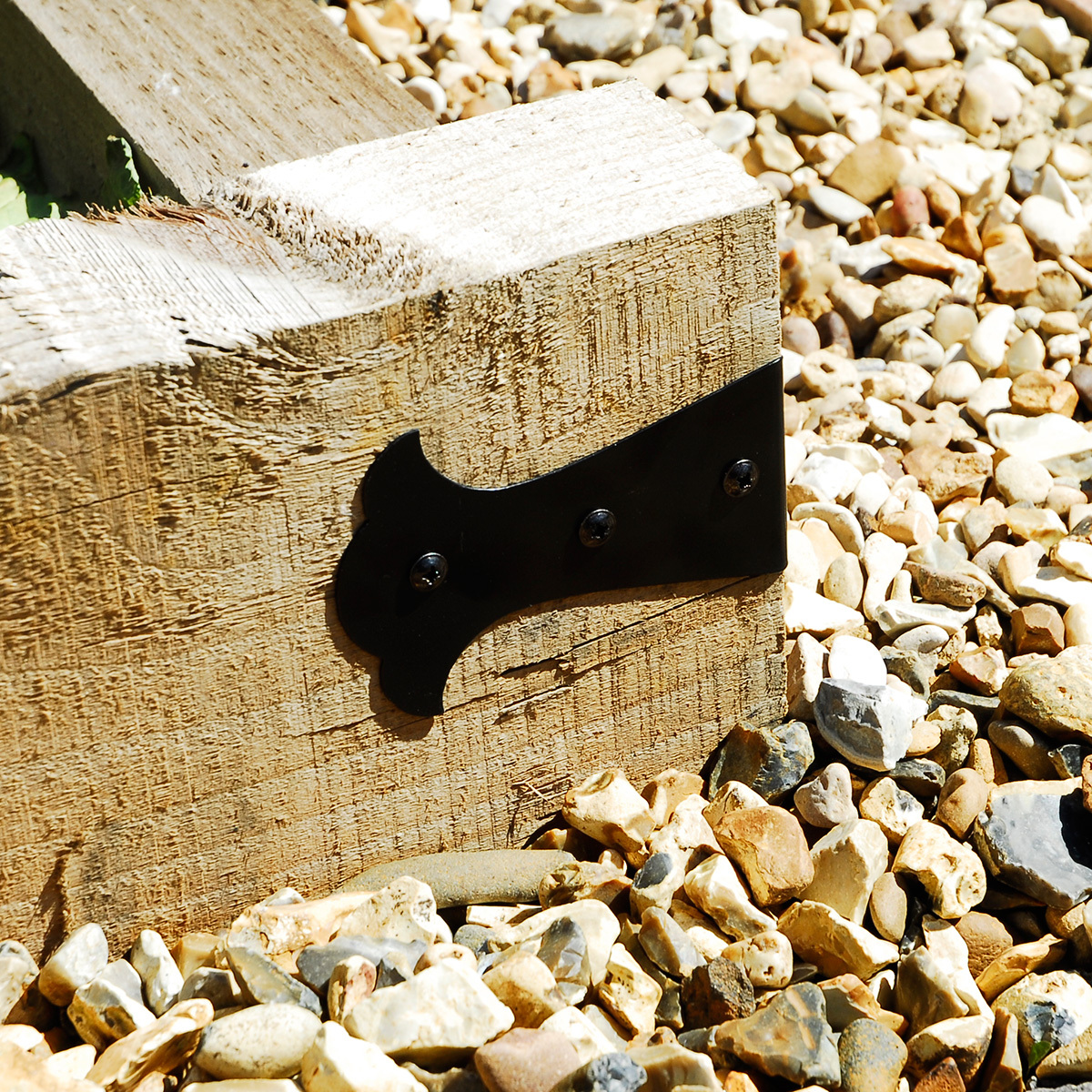 Timber Railway Sleeper Corner Bracket