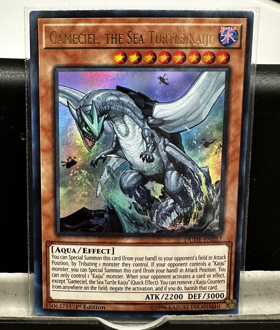 Yu-Gi-Oh! TCG Gameciel, the Sea Turtle Kaiju Duel Devastator DUDE-EN037 ...