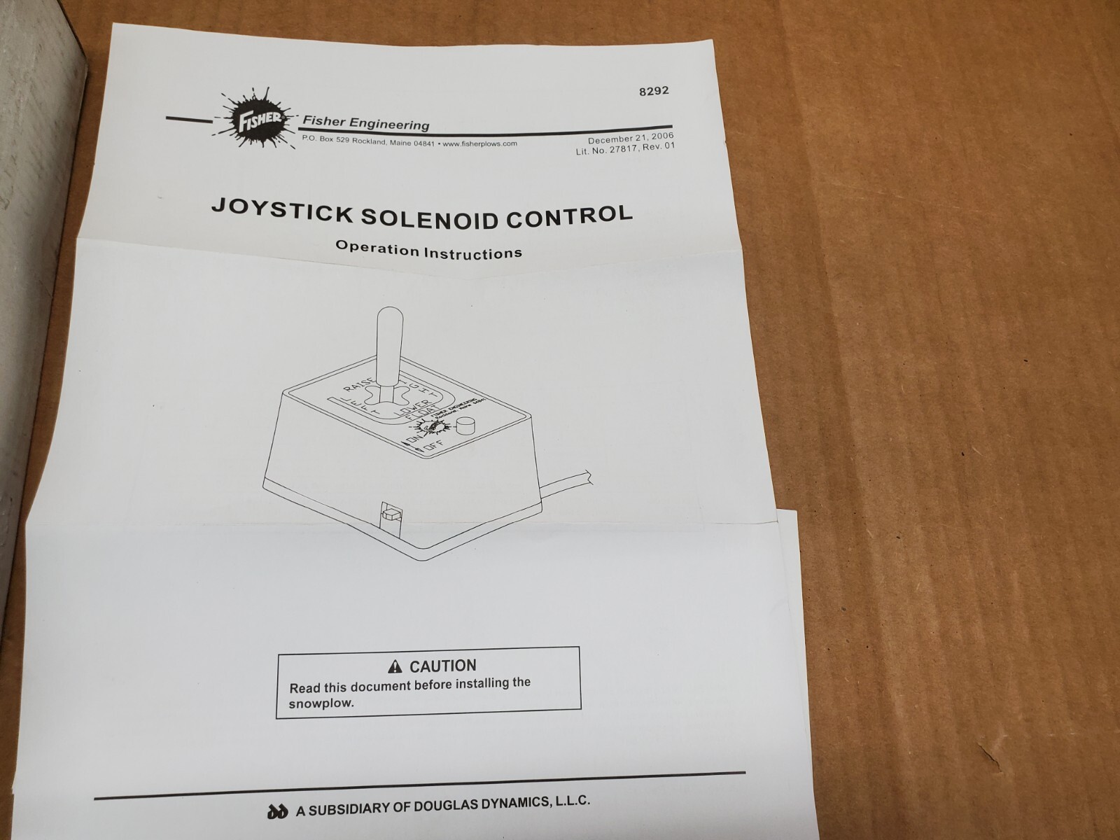 Fisher Plow 8292 Joystick Control 6 Pin With Bracket for sale online | eBay