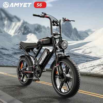 AMYET S6 Electric Bike Adult 2000W Dual Motor AWD 52V 50Ah e bike 32MPH ...