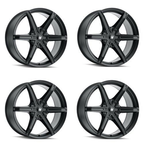 Set 4 20" Mazzi Stilts 20x8.5 Matte Black 6x135 6x5.5 Wheels 30mm Truck ...