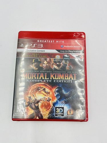 Mortal Kombat Komplete Edition Greatest Hits Ps3 Tested | eBay
