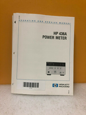 Manuals & Books - 436A Power Meter