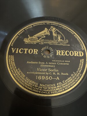 Victor 78 RPM Victor Sorlin / String Quartet - Andante A Minor Concerto ...