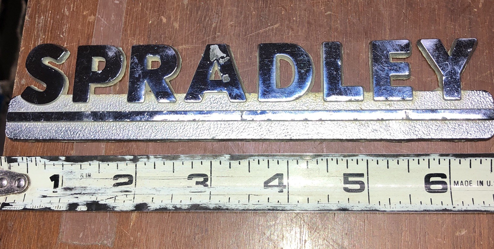 DEALER NAMEPLATE EMBLEM SPRADLEY FORD LINCOLN CHEVY CAMARO CORVETTE ...