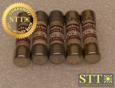 KTK-20 BUSSMANN LIMITRON 20 AMP FAST ACTING FUSE 600V (LOT OF 5) | eBay