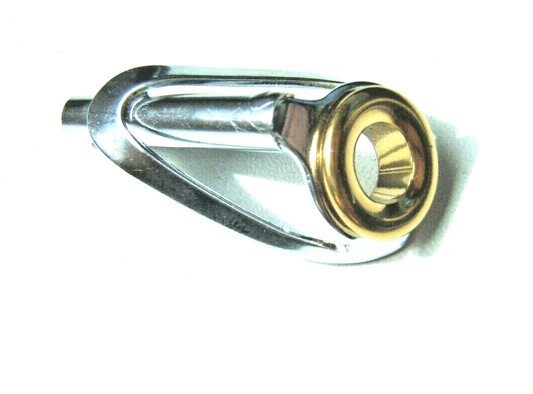 TITANIUM 5.5mm INSIDE DIAMETER SEA FISHING ROD TIP END EYE HARD BRASS ...