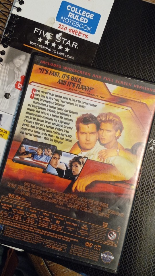 THE CHASE (DVD, 2005) ***Rare, OOP!*** Charlie Sheen, Kristy Swanson ...