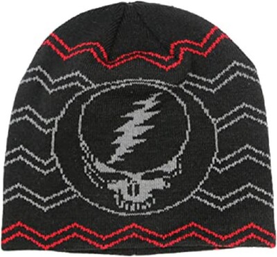 Hat New Grateful Dead Steal Your Face Adult Beanie Winter Skull Red ...