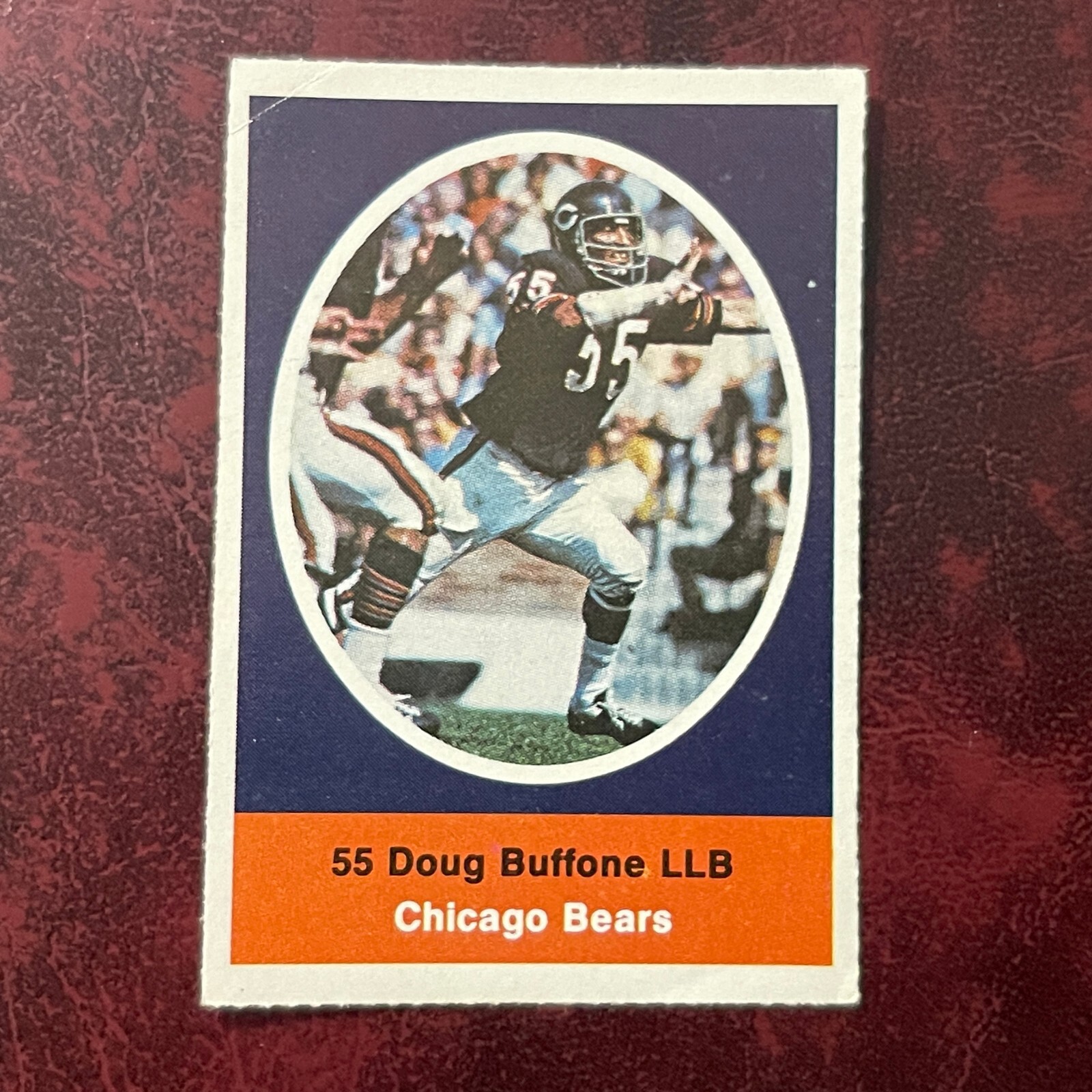 1972 Sunoco NFL Action Set DOUG BUFFONE Stamp CHICAGO BEARS | eBay
