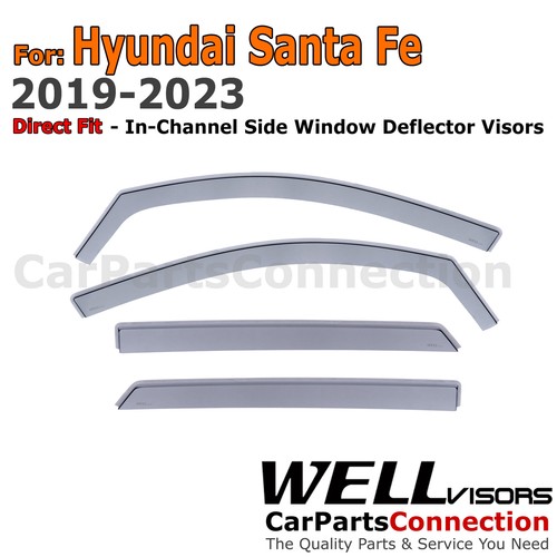 Wellvisors In-Channel Window Visors Deflectors 4Pcs For 19-2023 Hyundai ...