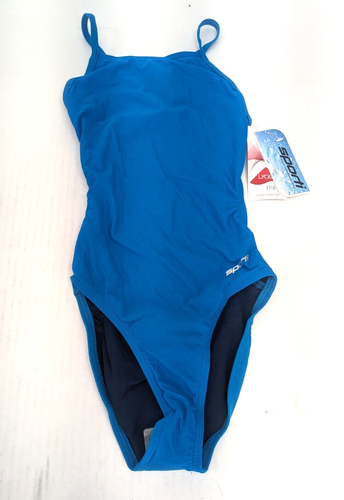 SPORTI Women's Blue Turquoise Micro Back One Piece Swimsuit Size 28 NWD ...