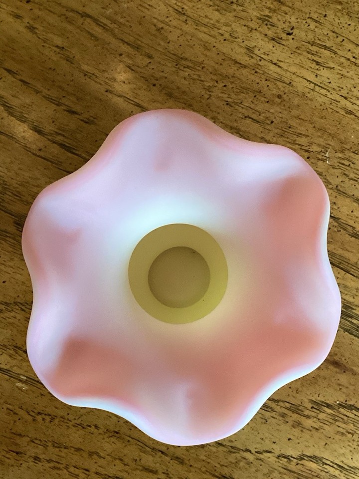 Fenton Burmese Vase Dan Fenton Signed Numbered Floral Dragonfly Hand ...