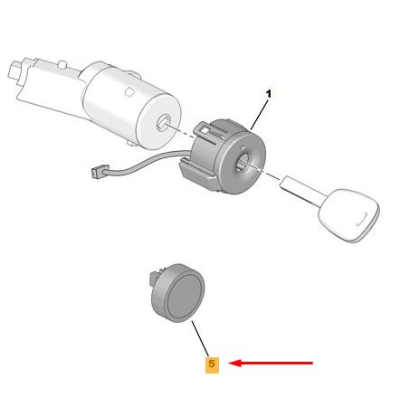 CITRO N C3 MK3 SX Transponder Kes Backup Aerial 9809759880 New Genuine ...