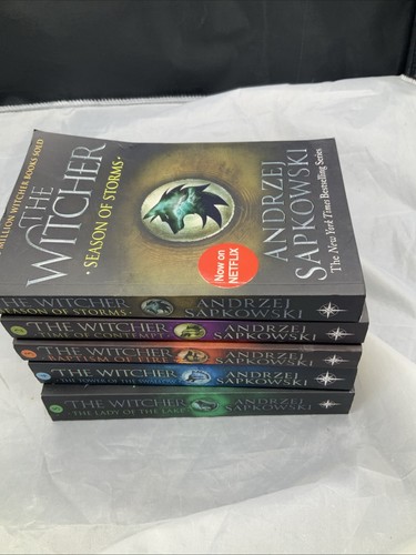 The Witcher Complete Book Set by Andrzej Sapkowski | 5 Fantasy Novels ...