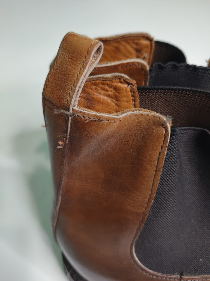 Allen Edmonds Haight Chelsea Brogues Boots 10.5 D Brown Medallion Toe ...