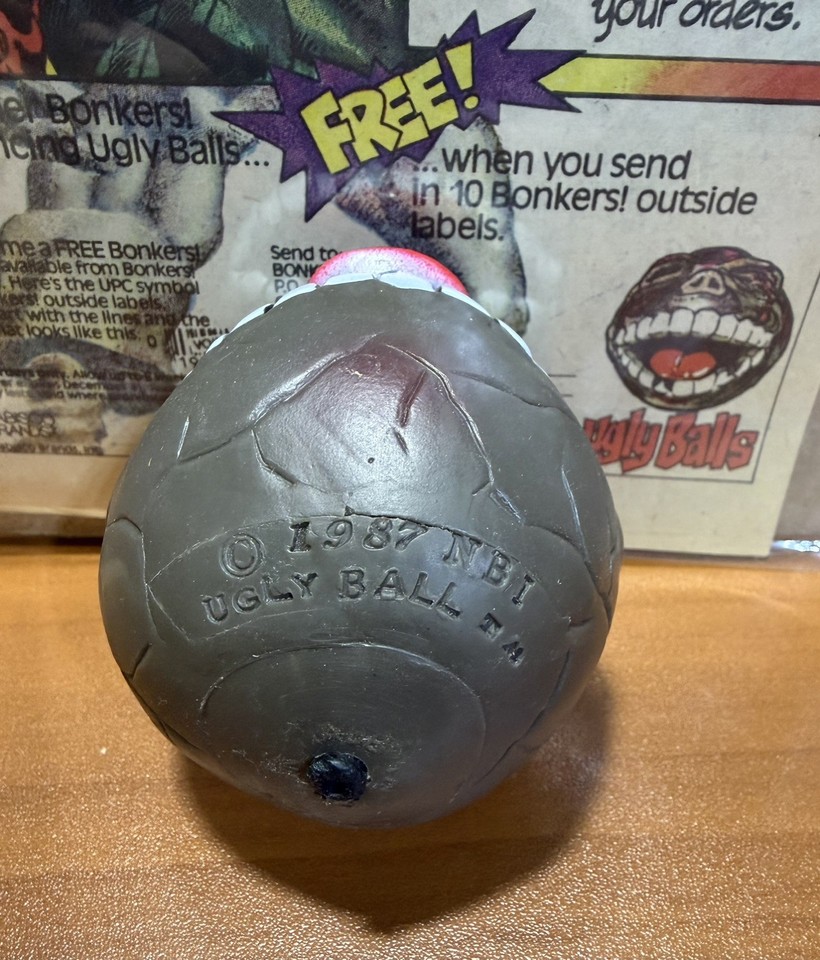 Vintage 1980s Bonkers Candy Mail Away Ugly Ball & Original ...